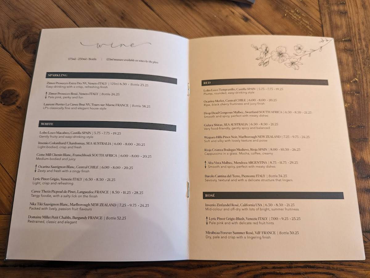 Menu at Copt Oak pub & bar, Markfield