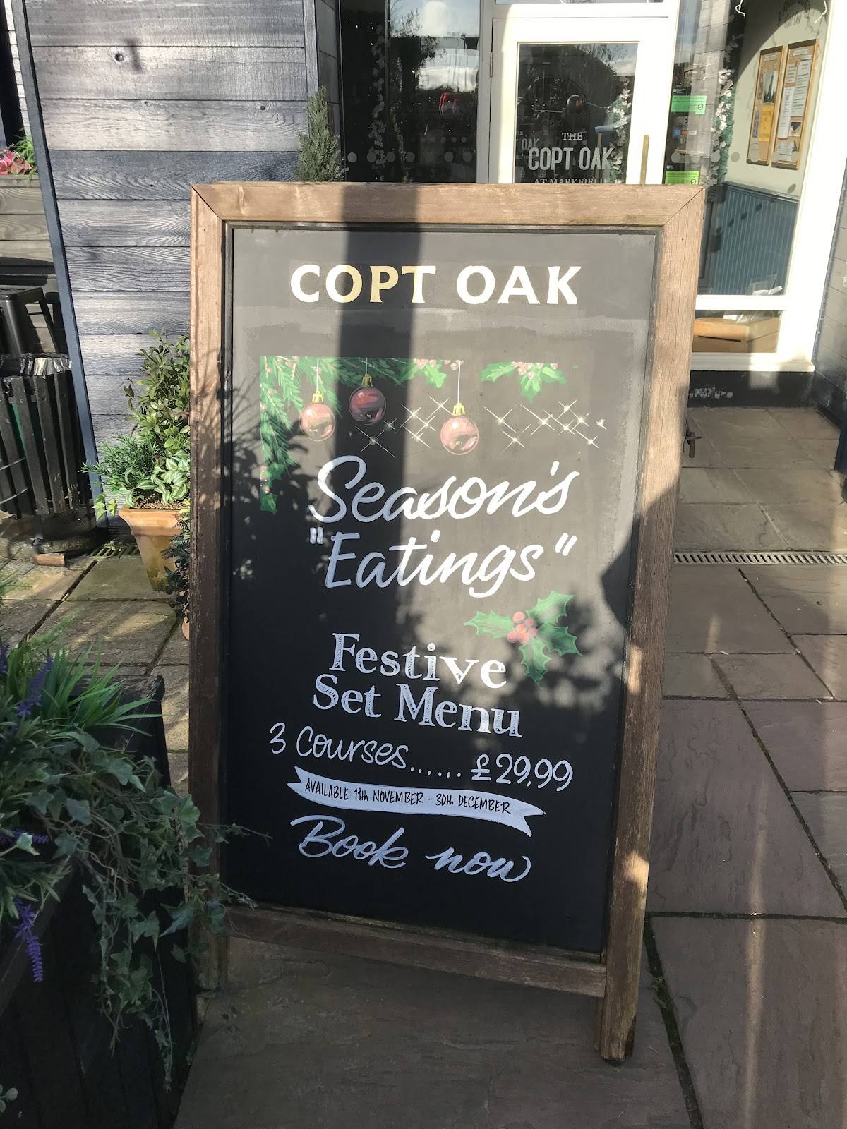 Menu at Copt Oak pub & bar, Markfield