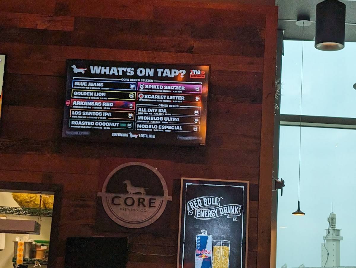 Menu at Core Brewing Company, XNA pub & bar, Bentonville