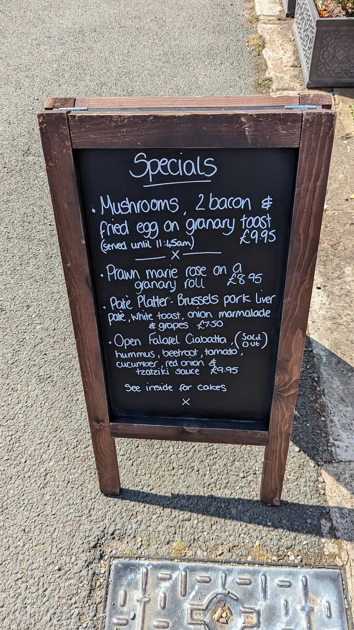 Menu at Cornercopia Café cafe, Helmsley