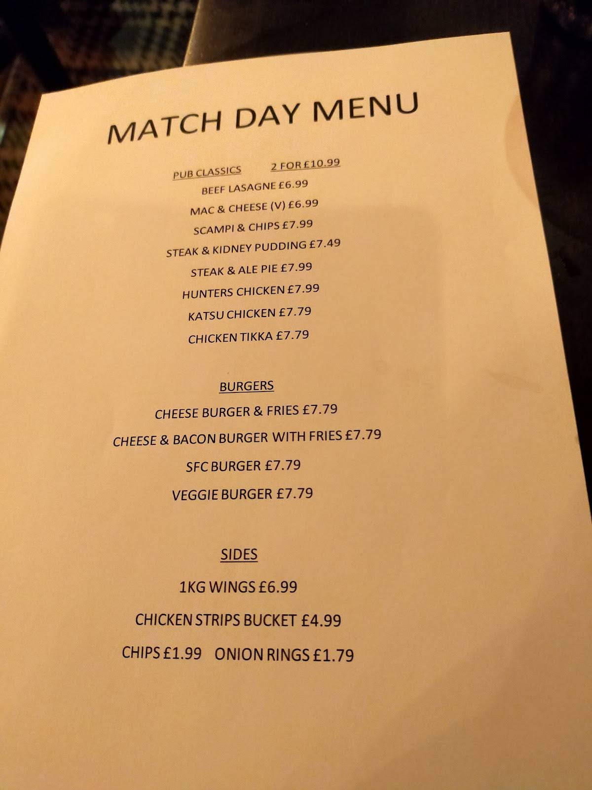 Menu at Counting House pub & bar, Leicester