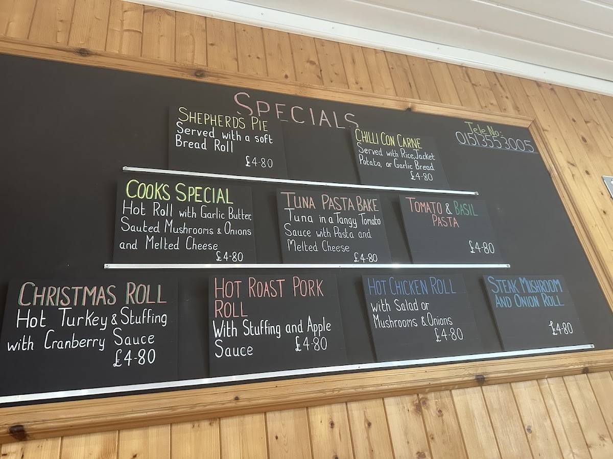 Menu at Country Kitchen cafe, Ellesmere Port