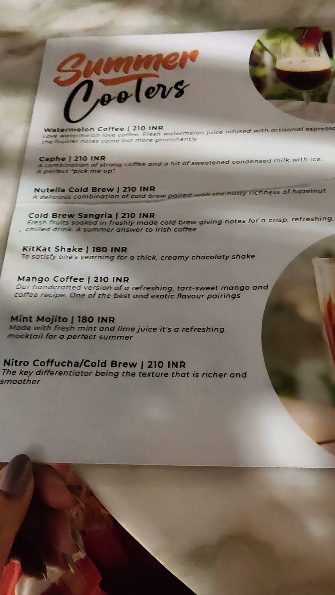 Menu at Craft Coffee Experience Centre - Ballygunge, Kolkata