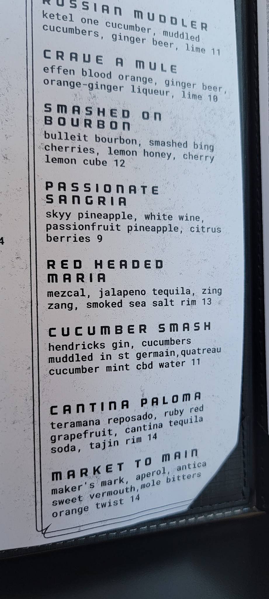 Menu at Crave restaurant, Akron, 156 S Main St