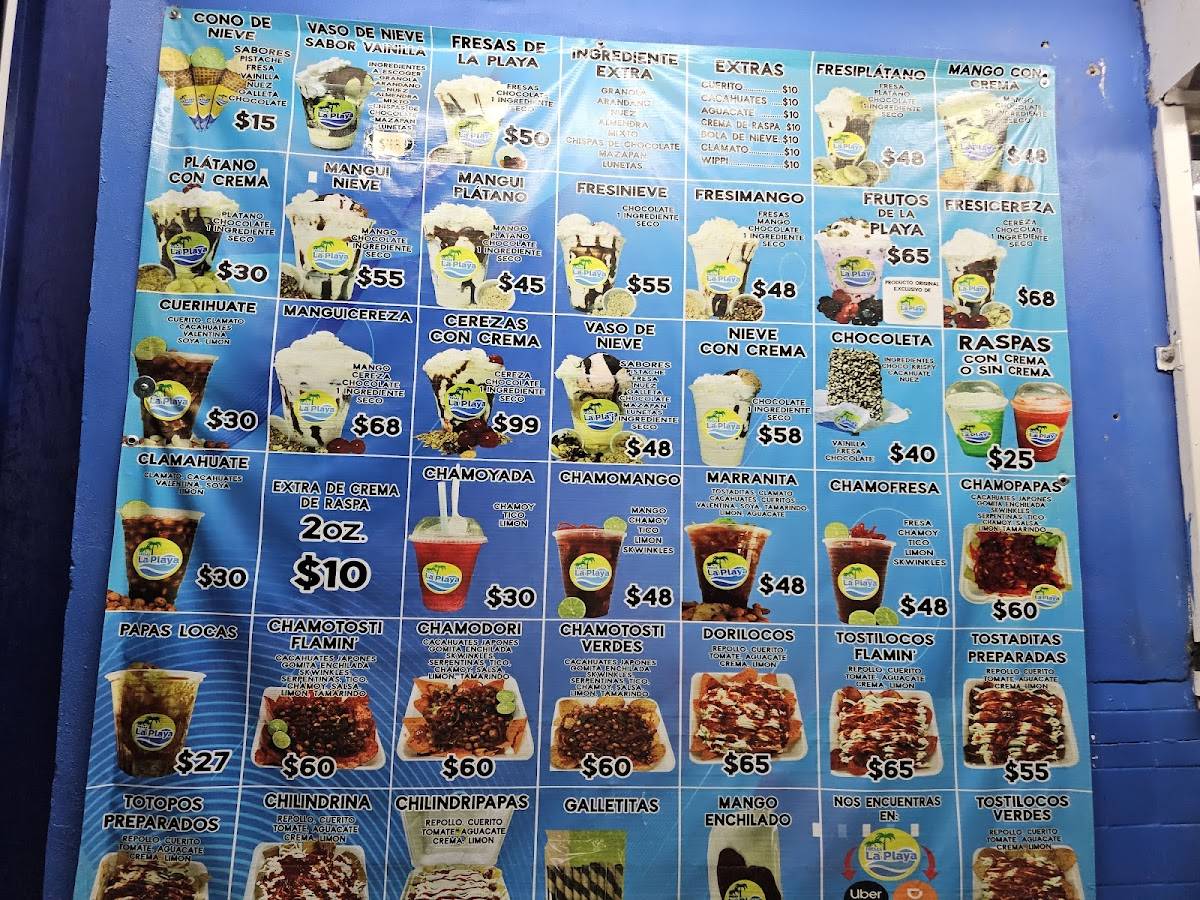 Menu at Crepas La Tribu, Ciudad Juarez