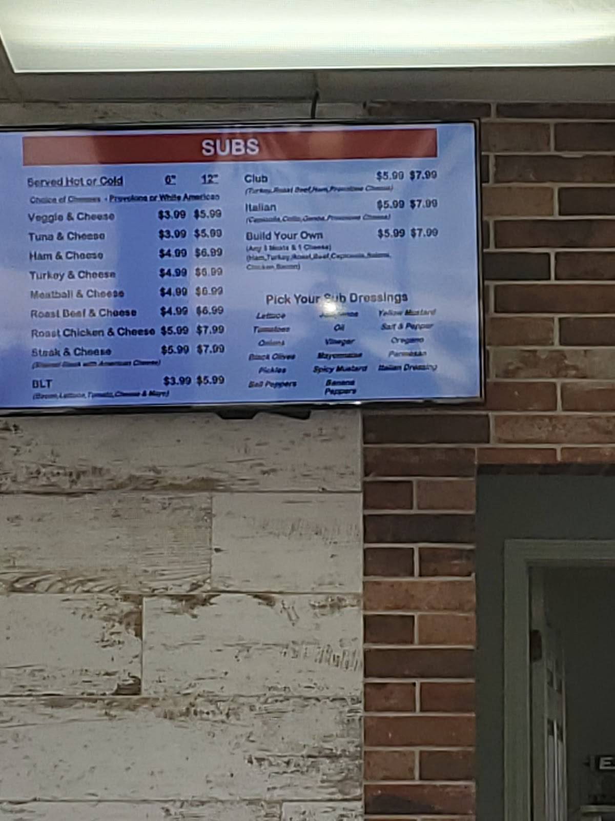 Menu at Crico's Pizza & Subs pizzeria, Gulf Shores