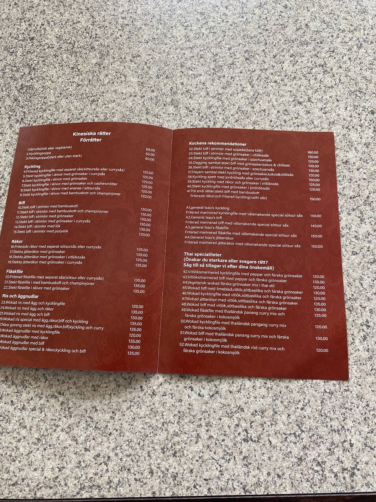 Menu at Cross Kitchen restaurant, Landvetter