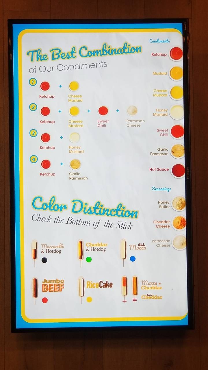 Menu at CrunCheese Korean Hot Dog- Blue Diamond restaurant, Las Vegas