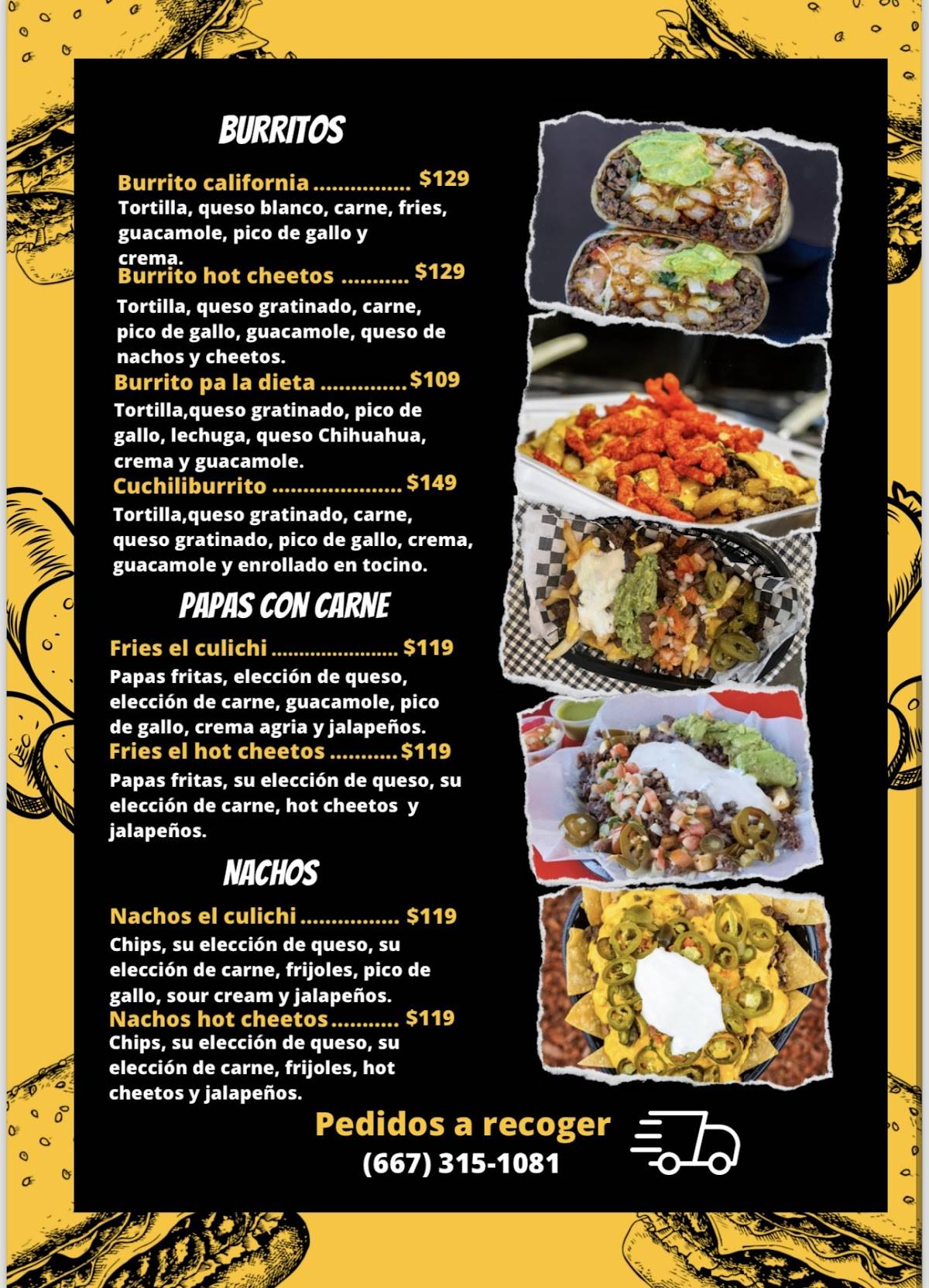 Menu at Culichi Prime Usa Grill restaurant, Culiacán