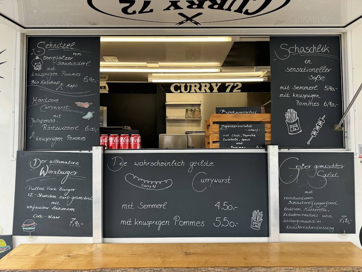 Speisekarte von Curry72 Foodtruck & Catering Service Oberpfalz ...