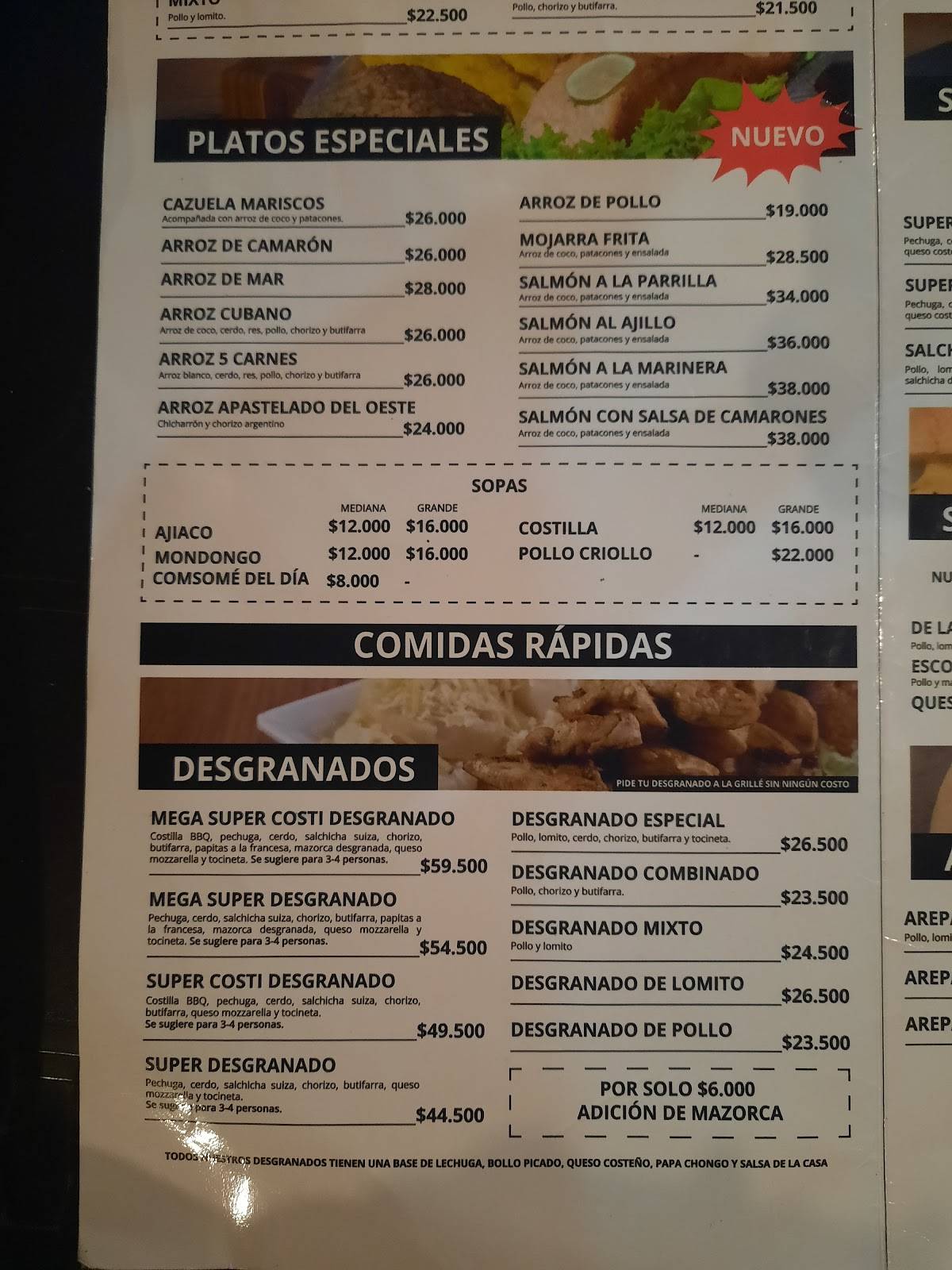 Menu at DEL OESTE Grill House restaurant, Barranquilla, Cl. 85 #42H-10
