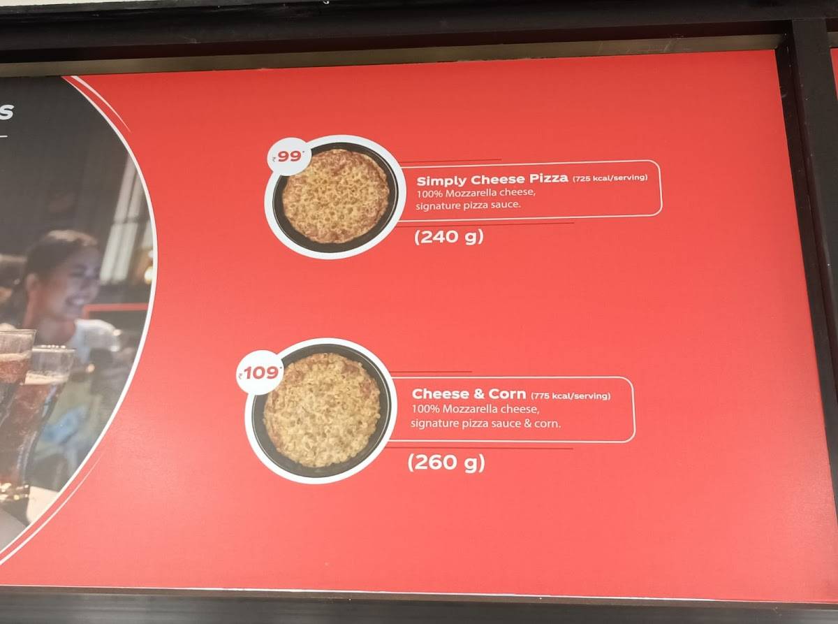 Menu at DMart Food Court, Navi Mumbai