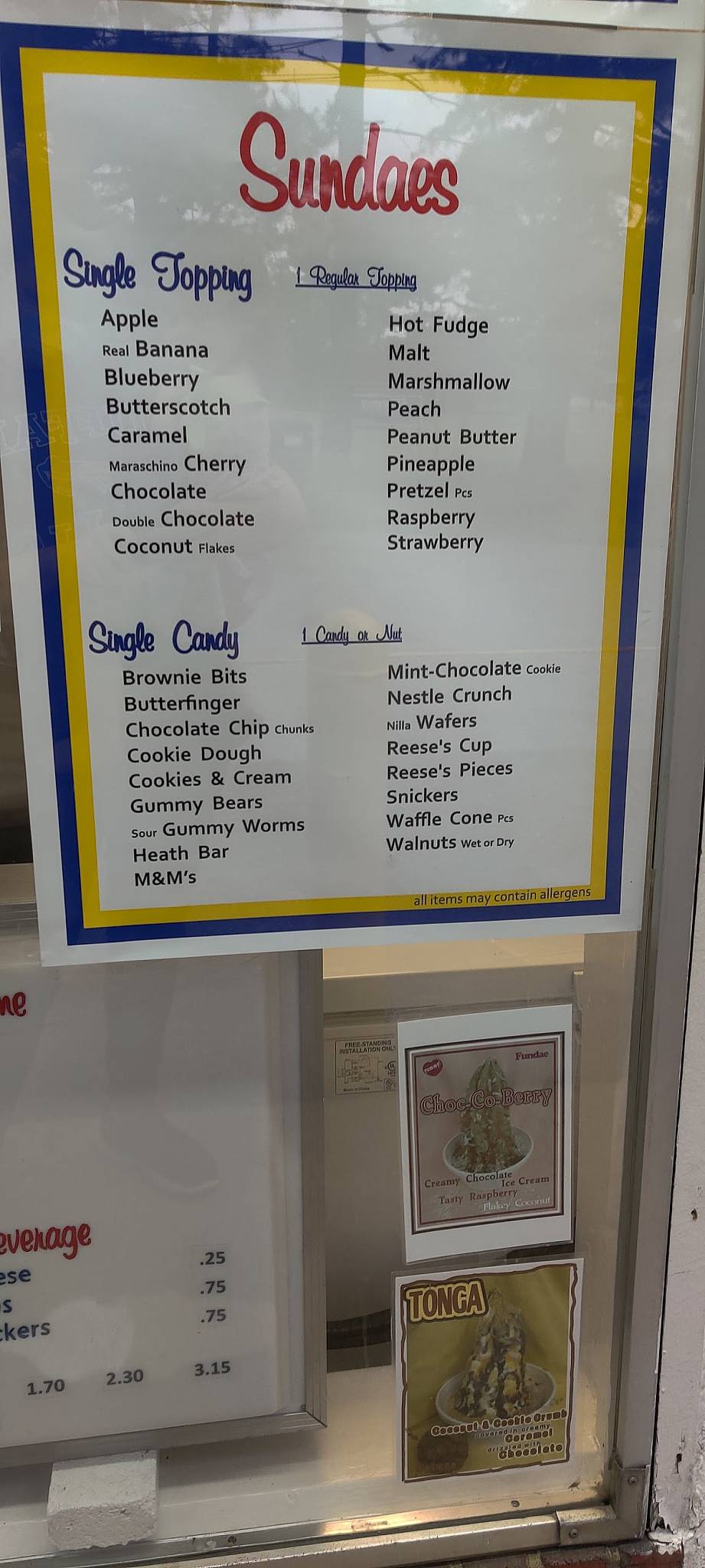 Menu at Dairy Palace fast food, New Castle