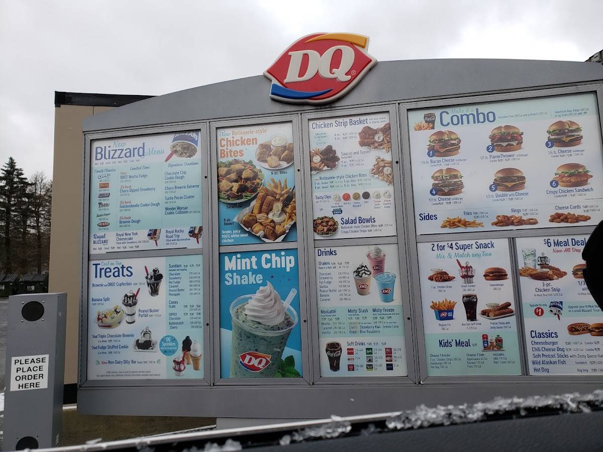 Menu at Dairy Queen Grill & Chill fast food, Sarver, 612 S Pike Rd