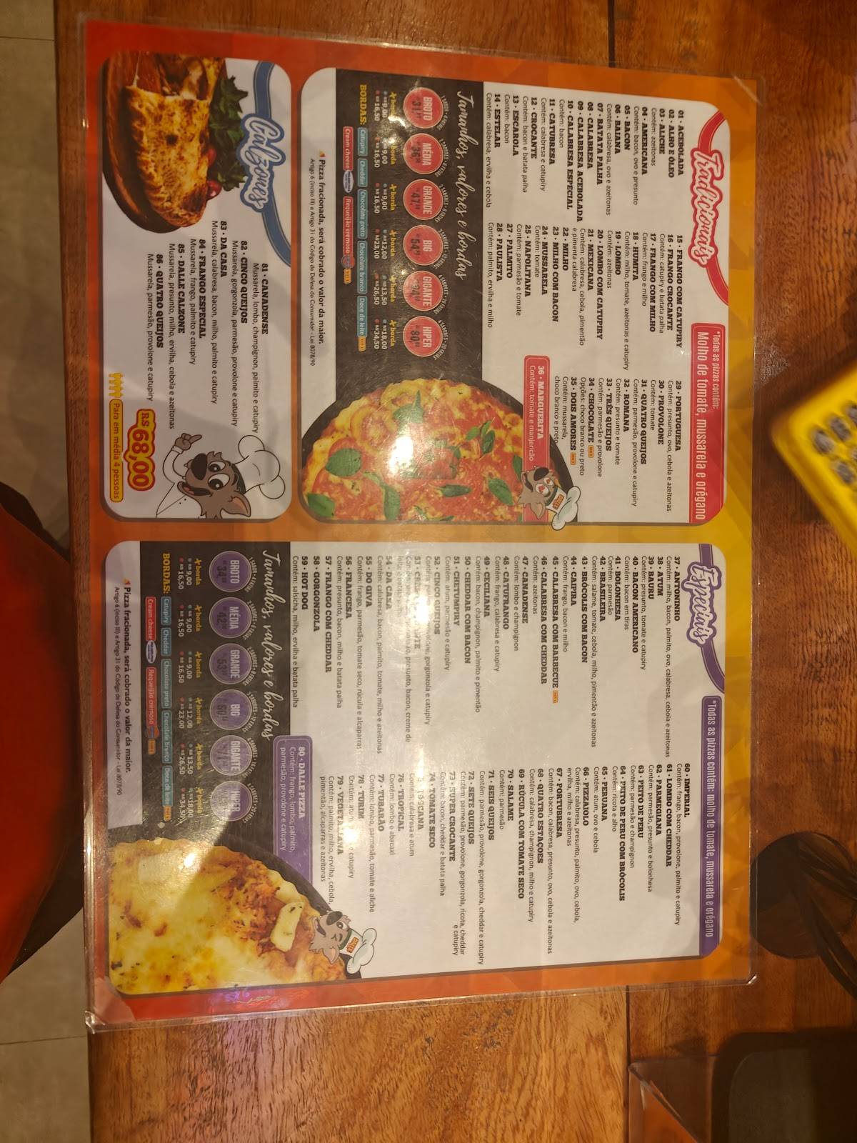 Menu em Dalle Pizza - Vista Alegre restaurante, Curitiba