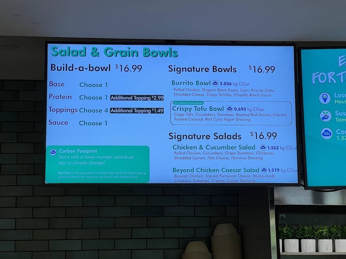 Menu at Dancing Crane Café fast food, New York City, Crotona Pkwy