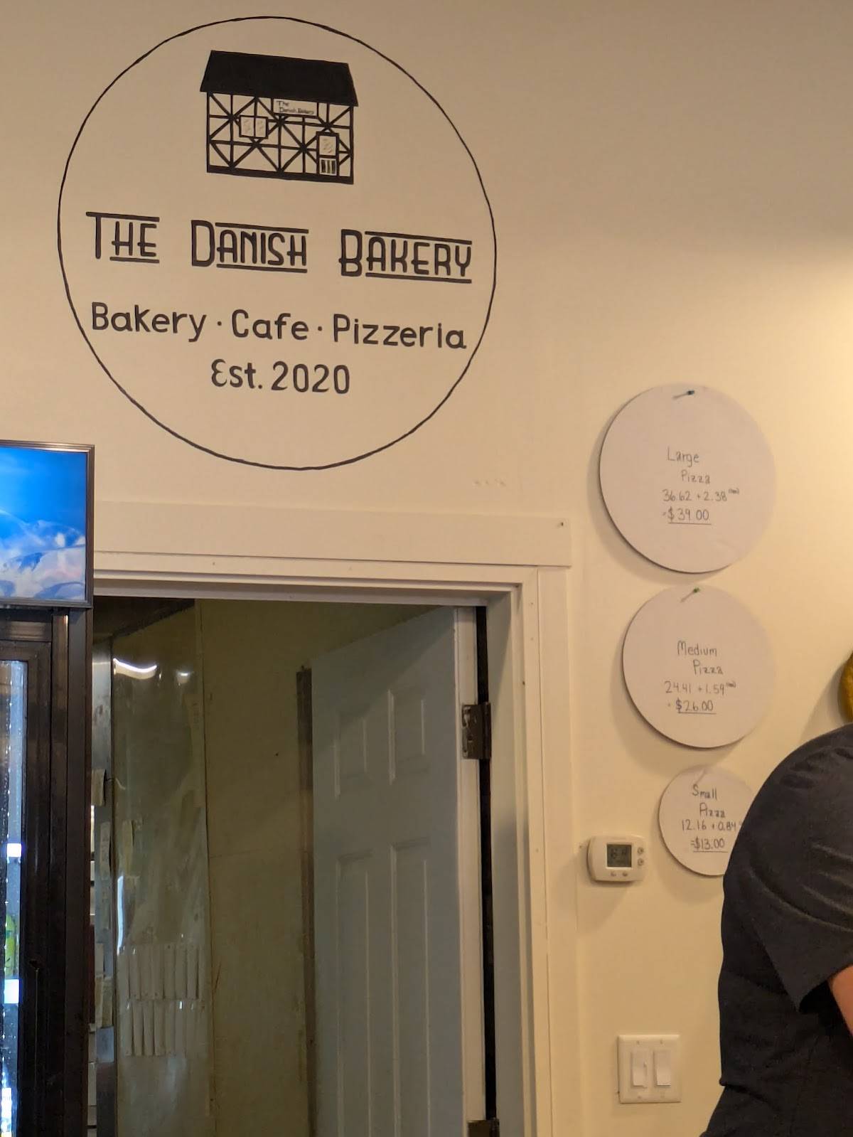 Menu at Danish Bakery, Dannebrog