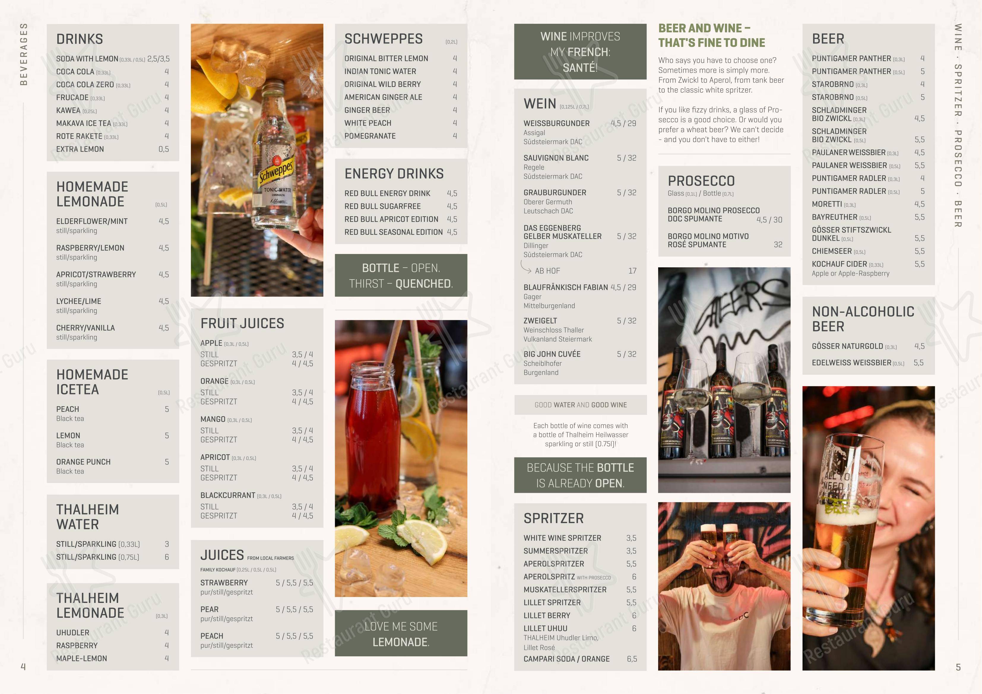 Speisekarte von Das Eggenberg pub & Bar, Graz, Eggenberger Allee 49