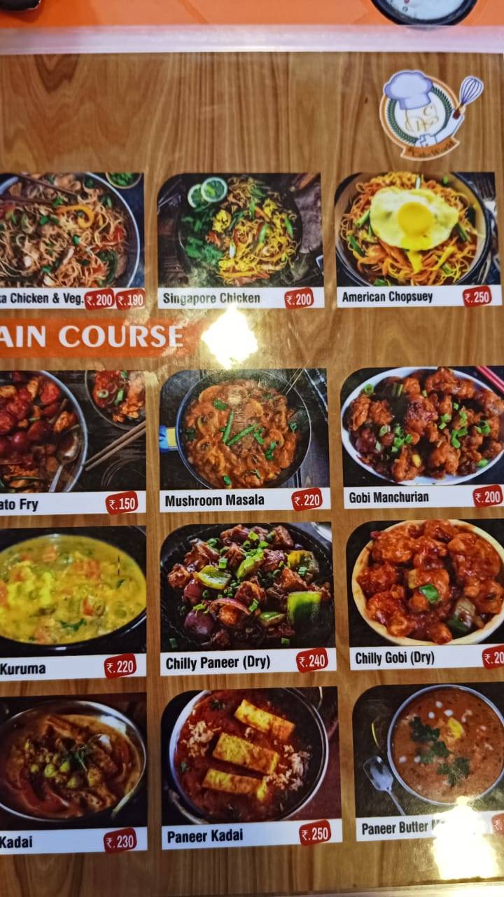 Menu at De Cake World Mavelikkara, Mavelikara