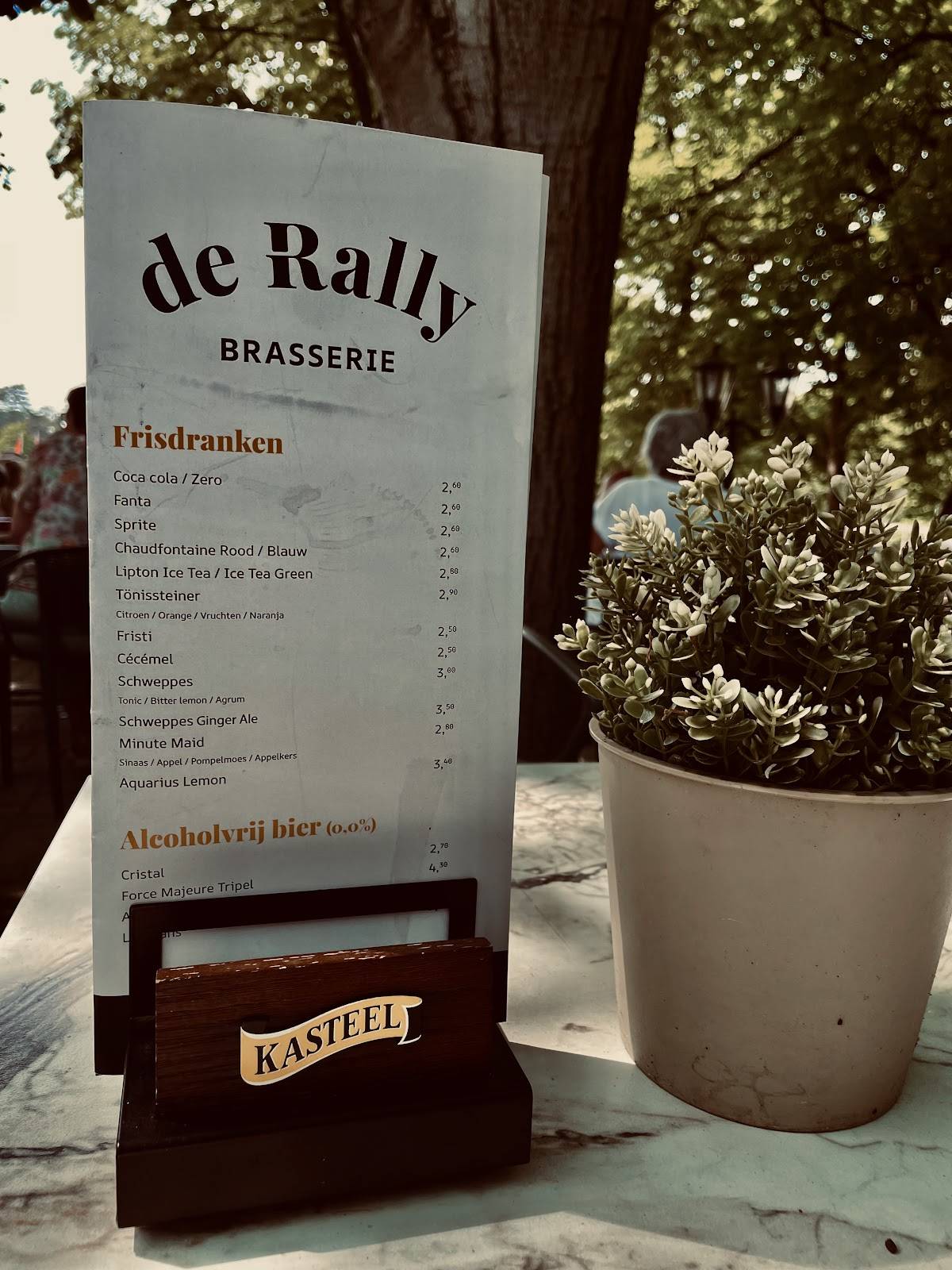 Menu at De Rally, Neerpelt, Rallylaan 3
