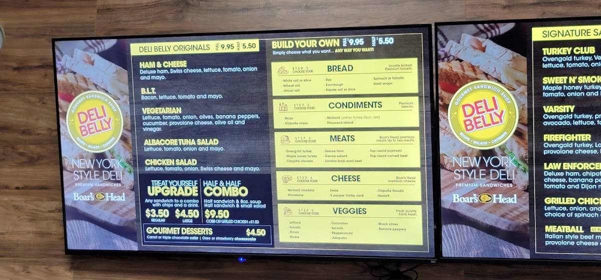 Menu at Deli Belly, Santee