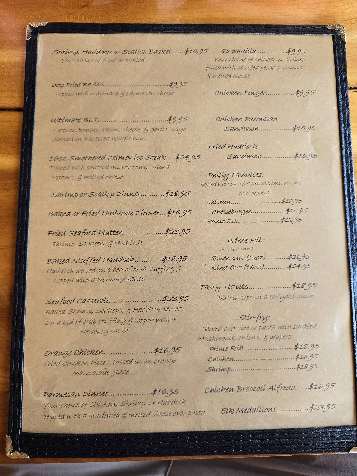 Menu at Derby Cow Palace restaurant, Derby