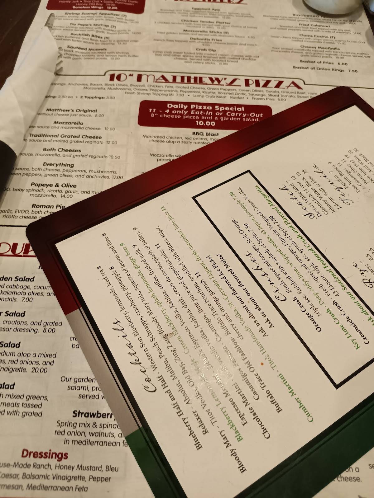 Menu at Desantis Pizza Grill & Bar, Perry Hall