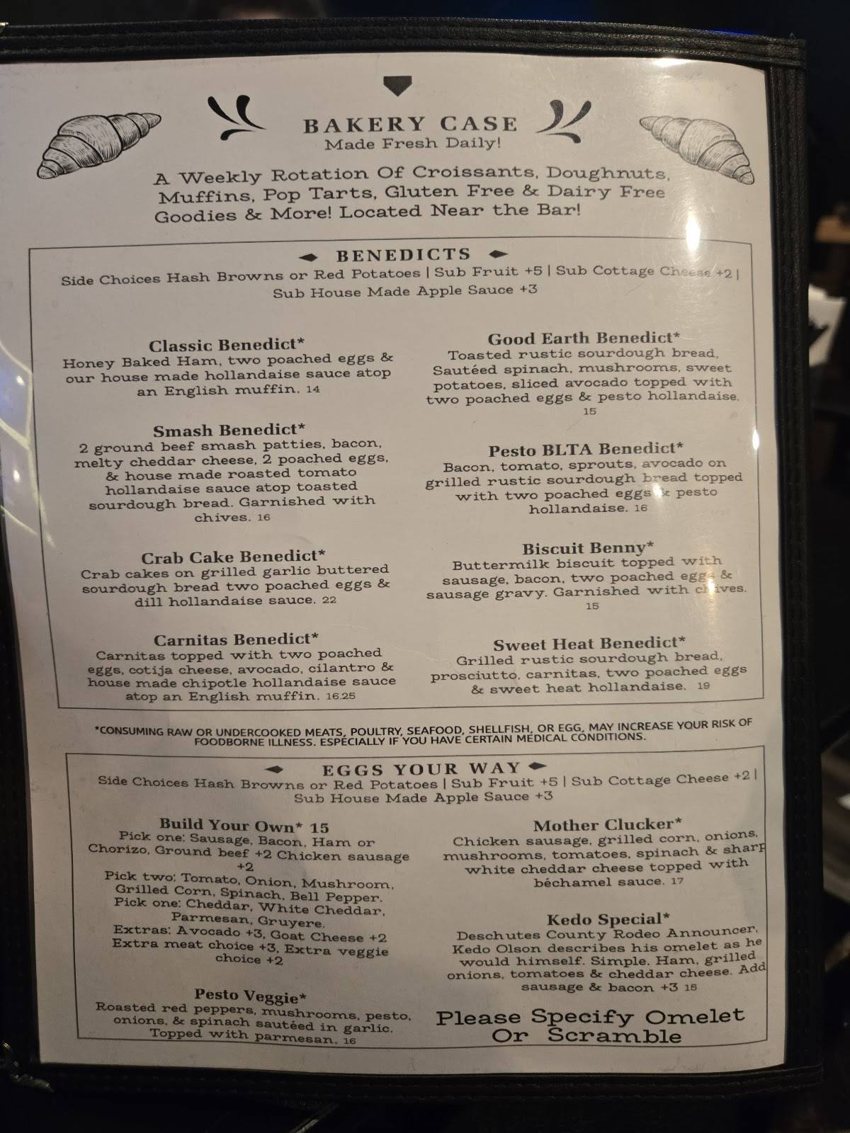 Menu at Brand 44° N desserts, Terrebonne