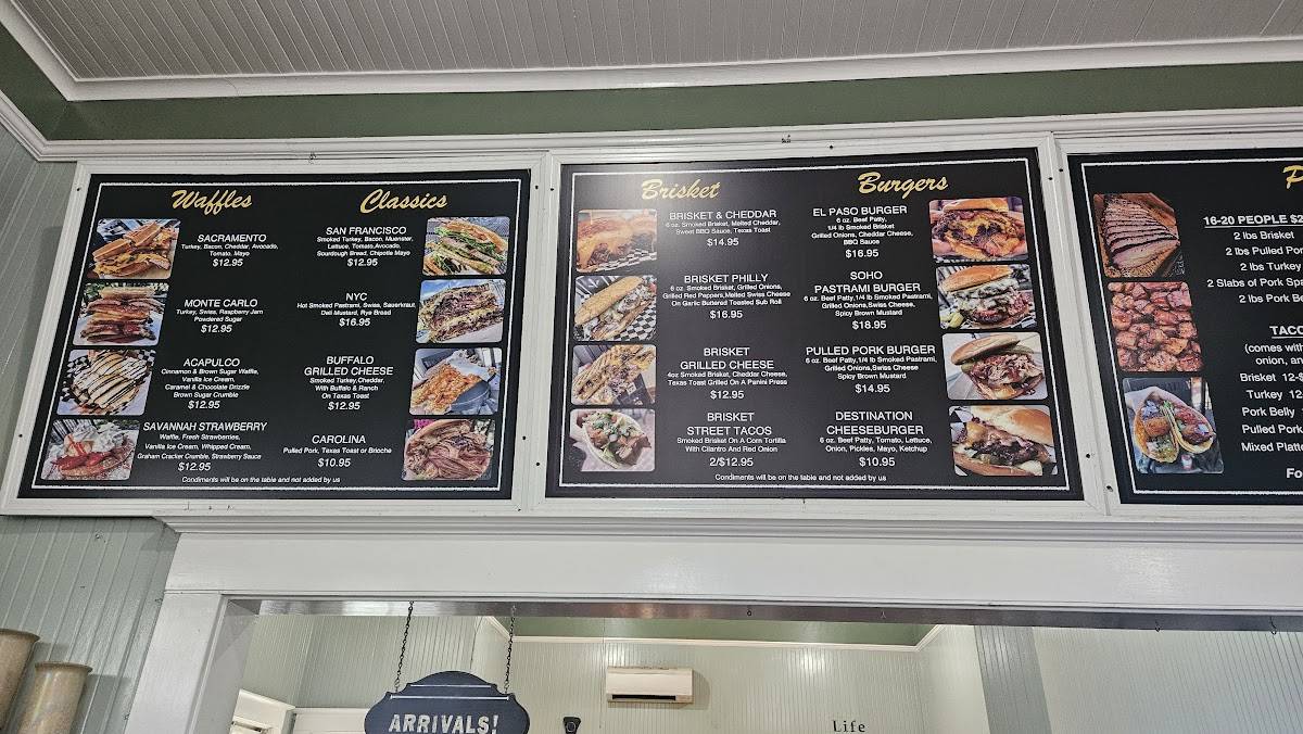 Menu at Destination Smokehouse Express BBQ, Hemet