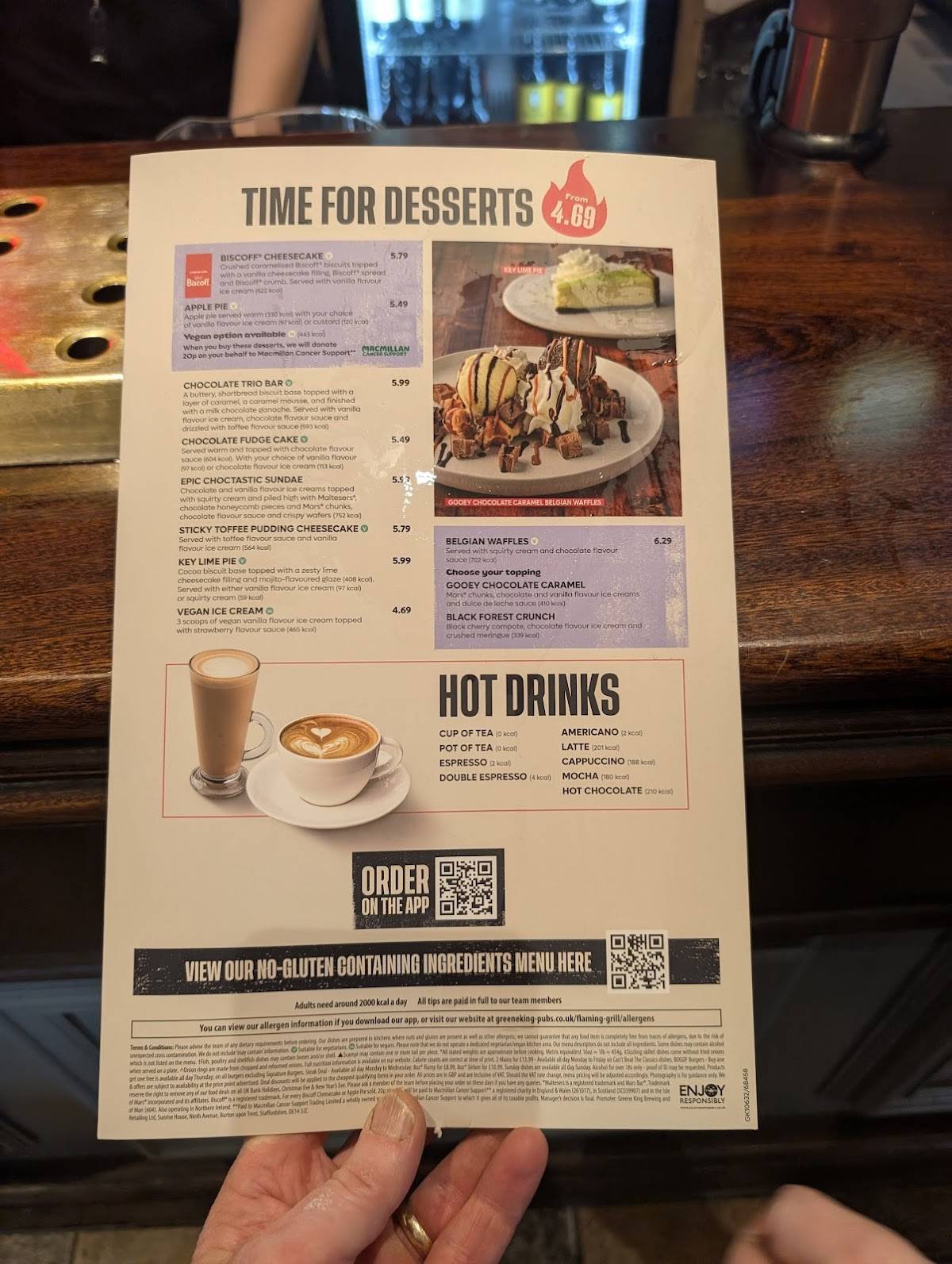 Menu at Devon pub & bar, Leeds