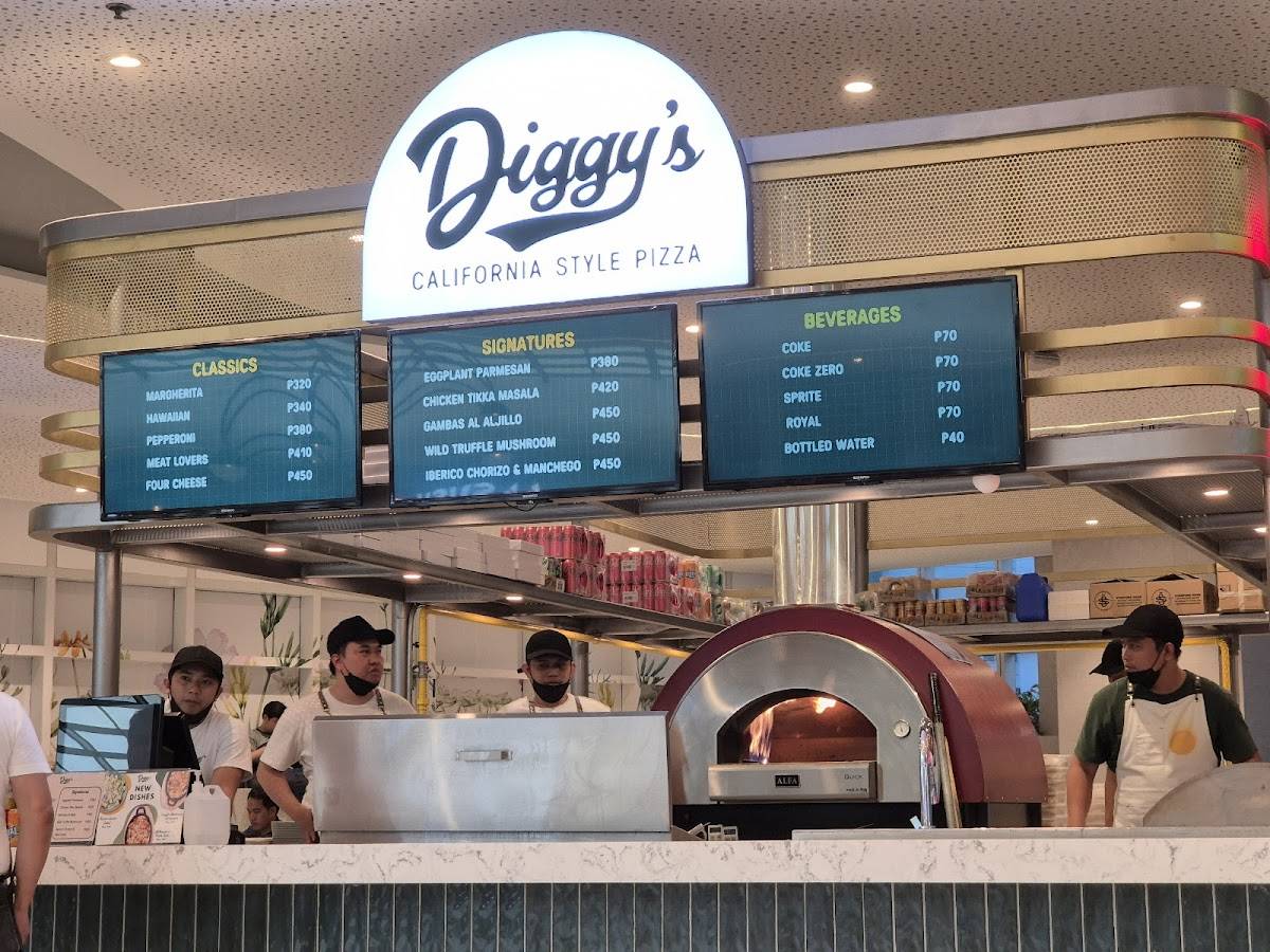 Carta de pizzería Diggy's Pizza, Taguig
