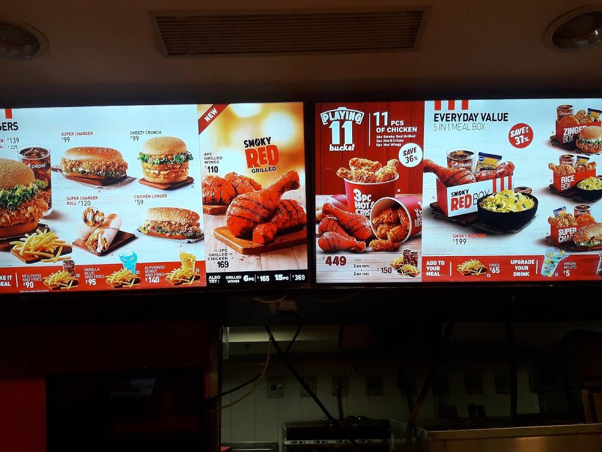 Menu at KFC, Dimapur, Nagi House