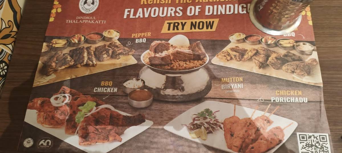 Menu at Dindigul Thalappakatti Restaurant, Villupuram