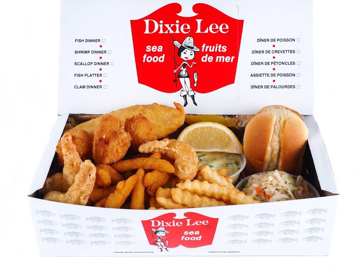 Menu at Dixie Lee restaurant, Moncton