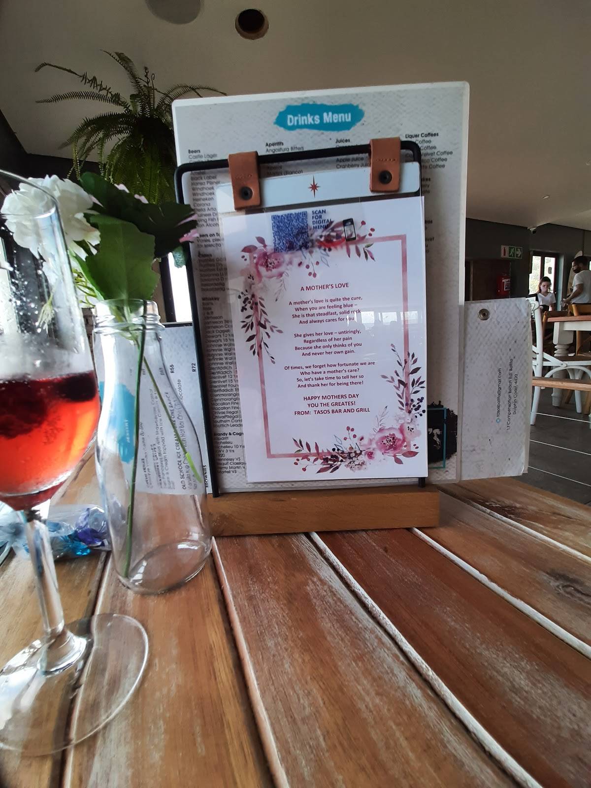 Menu at Taso's Bar & Grill Ballito, Dolphin Coast