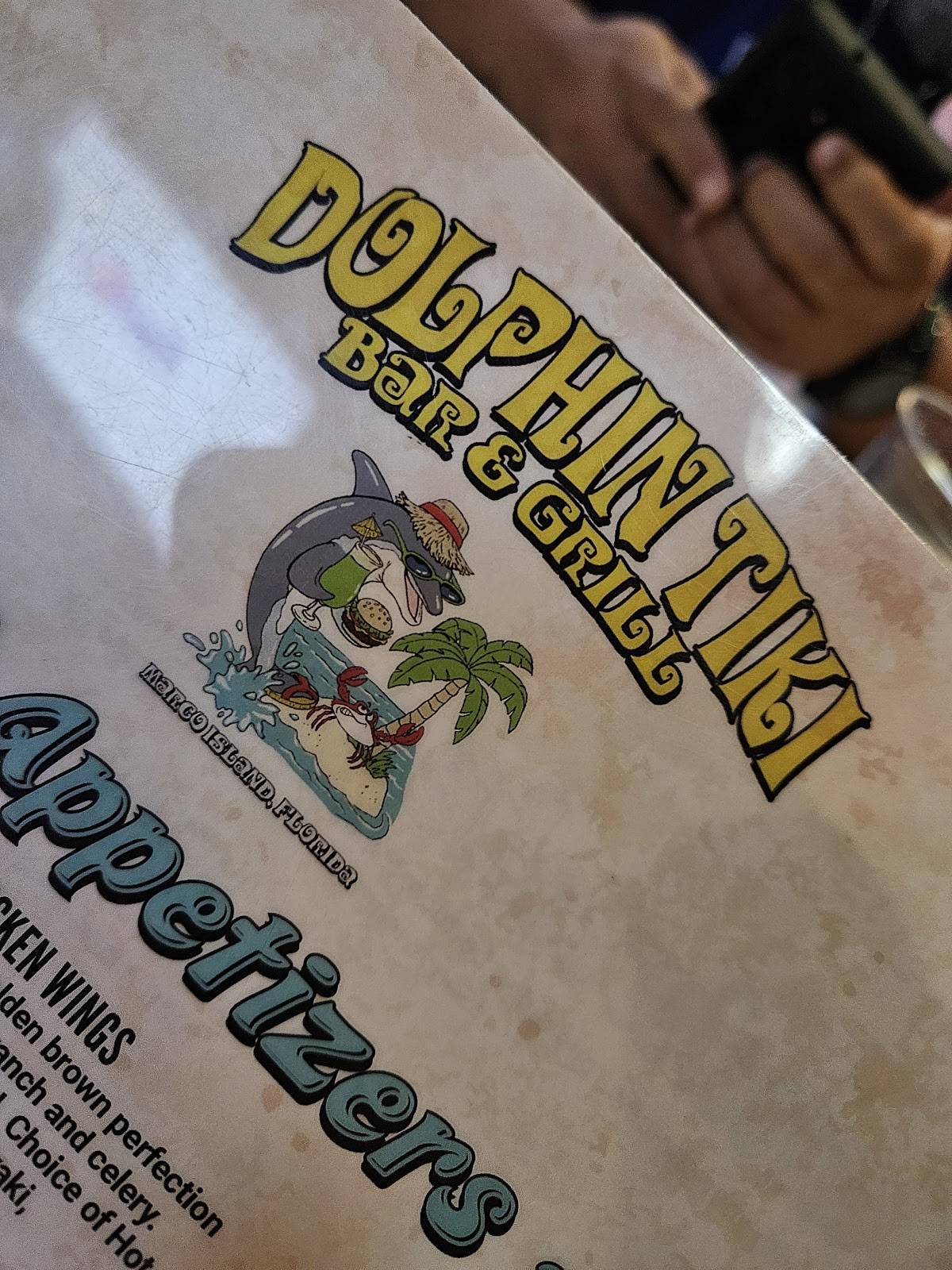 Menu at Dolphin Tiki Bar & Grill, Marco Island