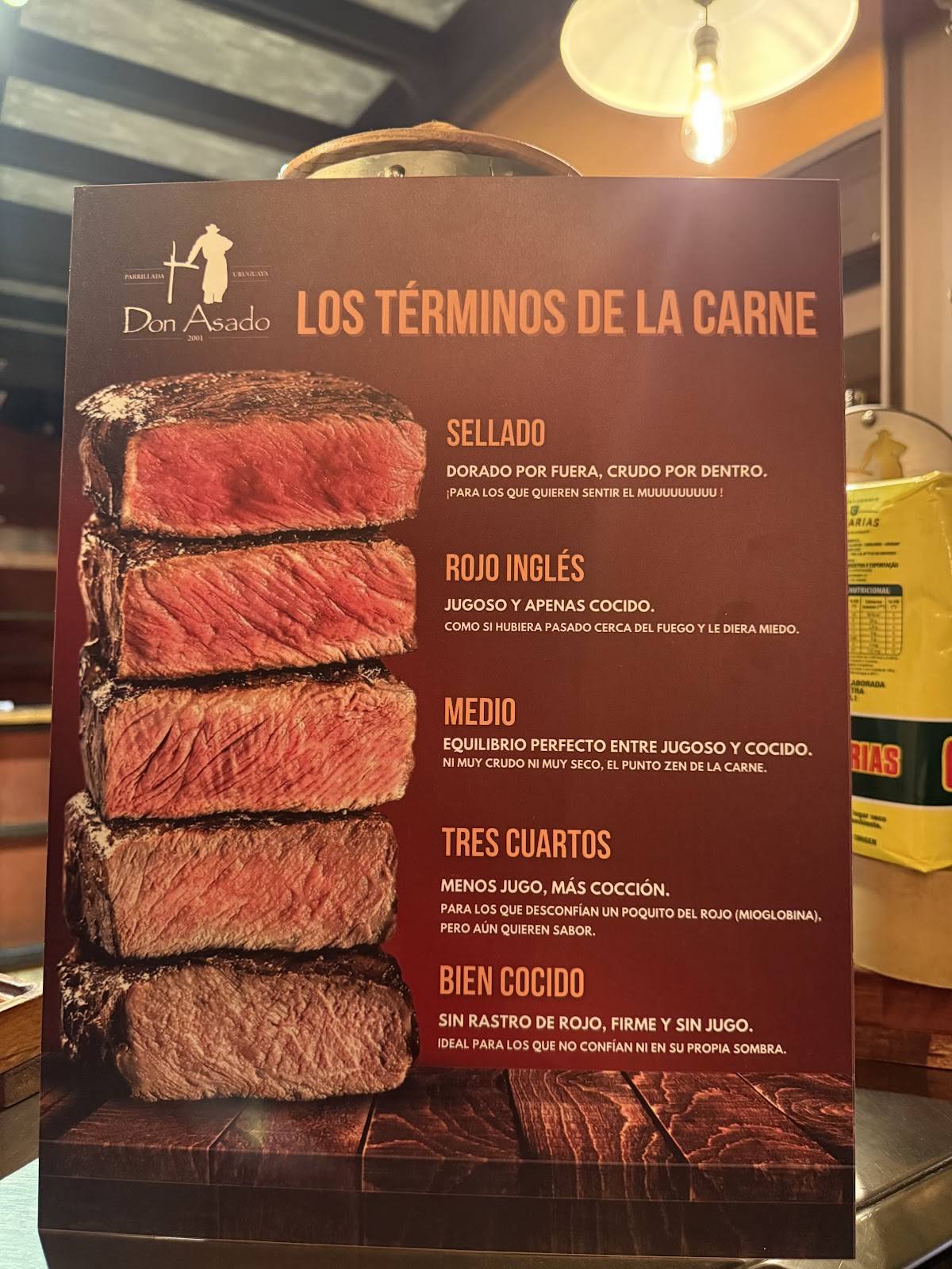 Menu at Don Asado Insurgentes BBQ, Mexico City, Juventino Rosas 1828 ...