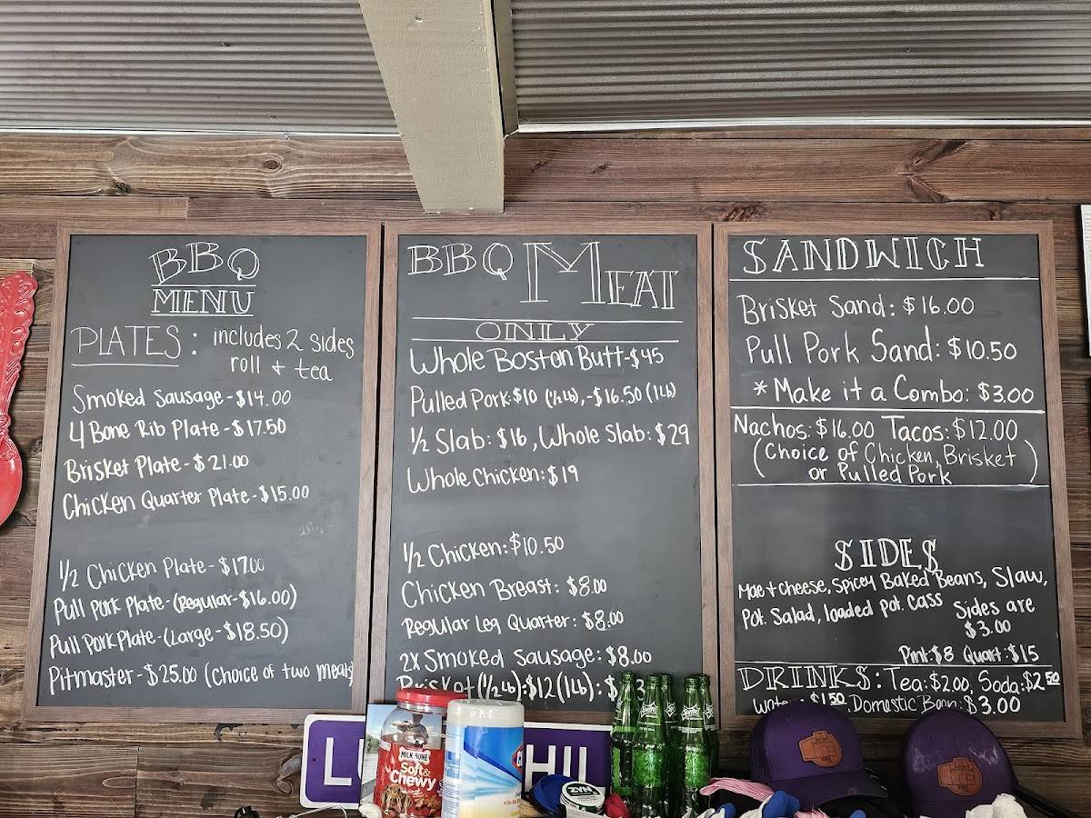 Menu at Don Ho's BBQ & Deli, Vicksburg