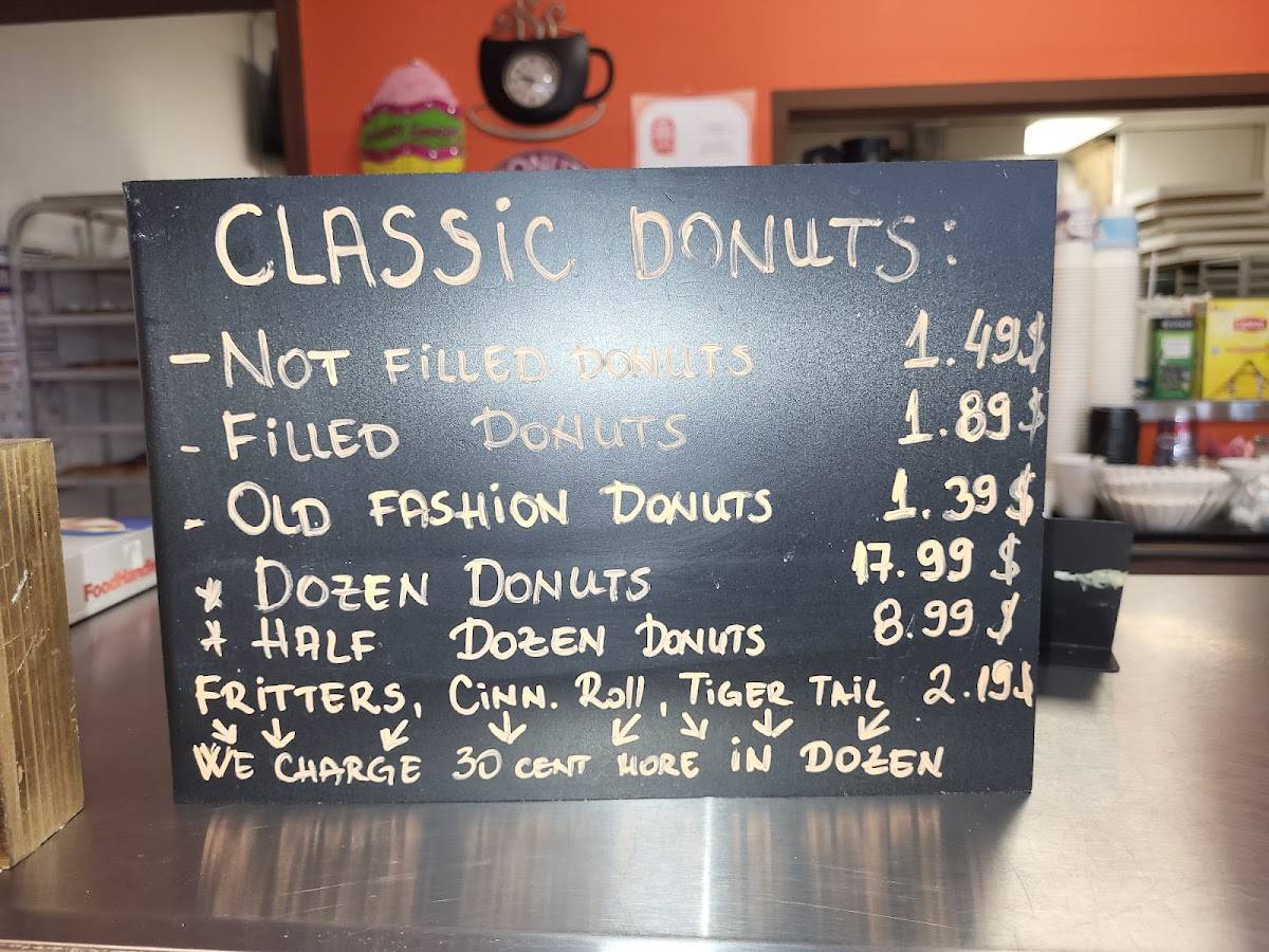 Menu at Donut Chef desserts, Shelby charter Township