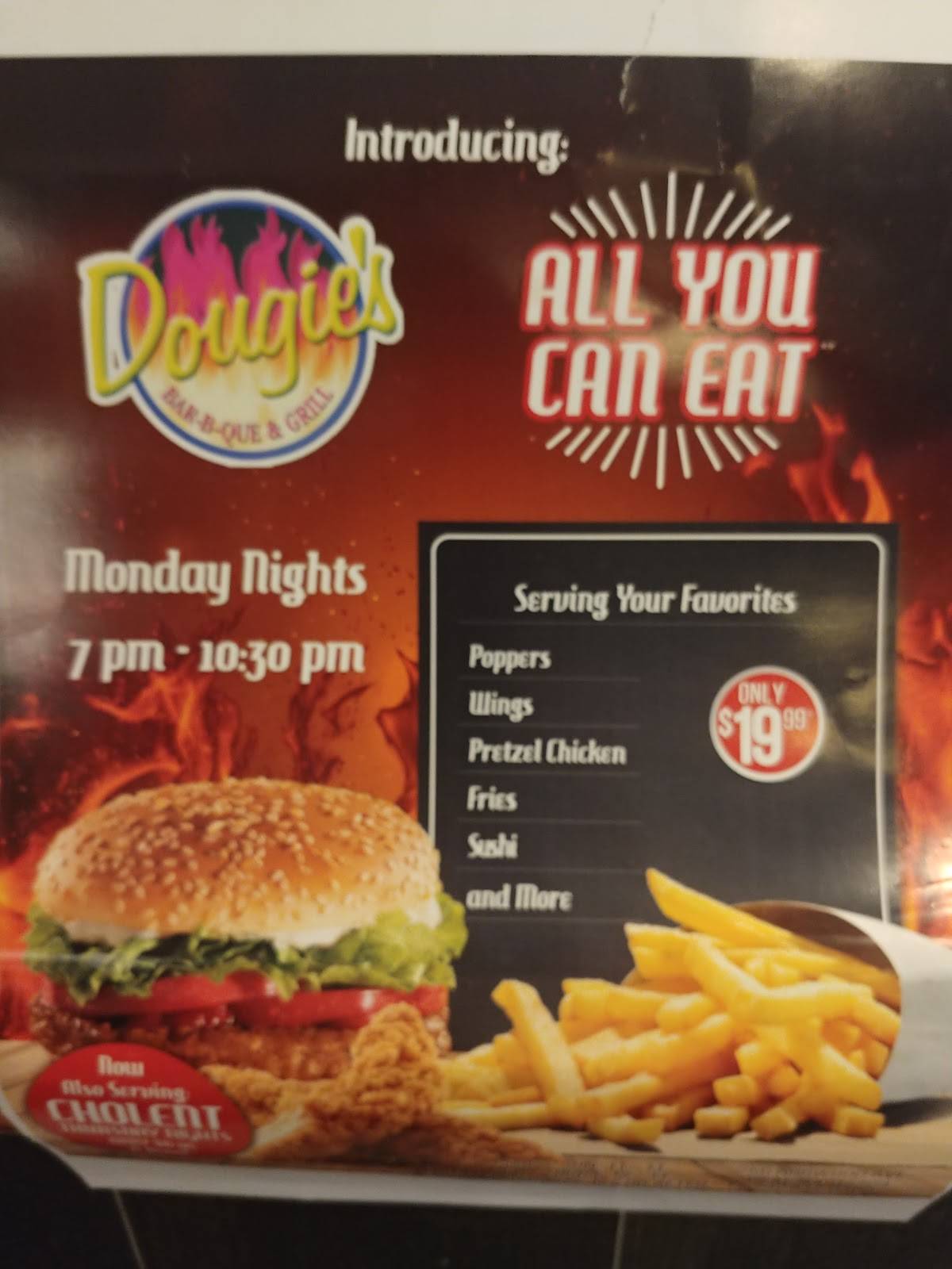 Menu at Dougie's Bar-B-Que, Deal