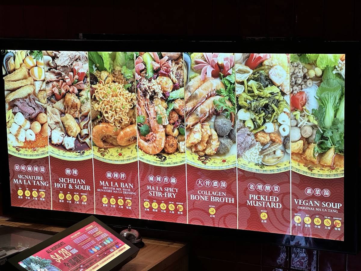 Carta del restaurante Dragon Hot Pot QV, Melbourne