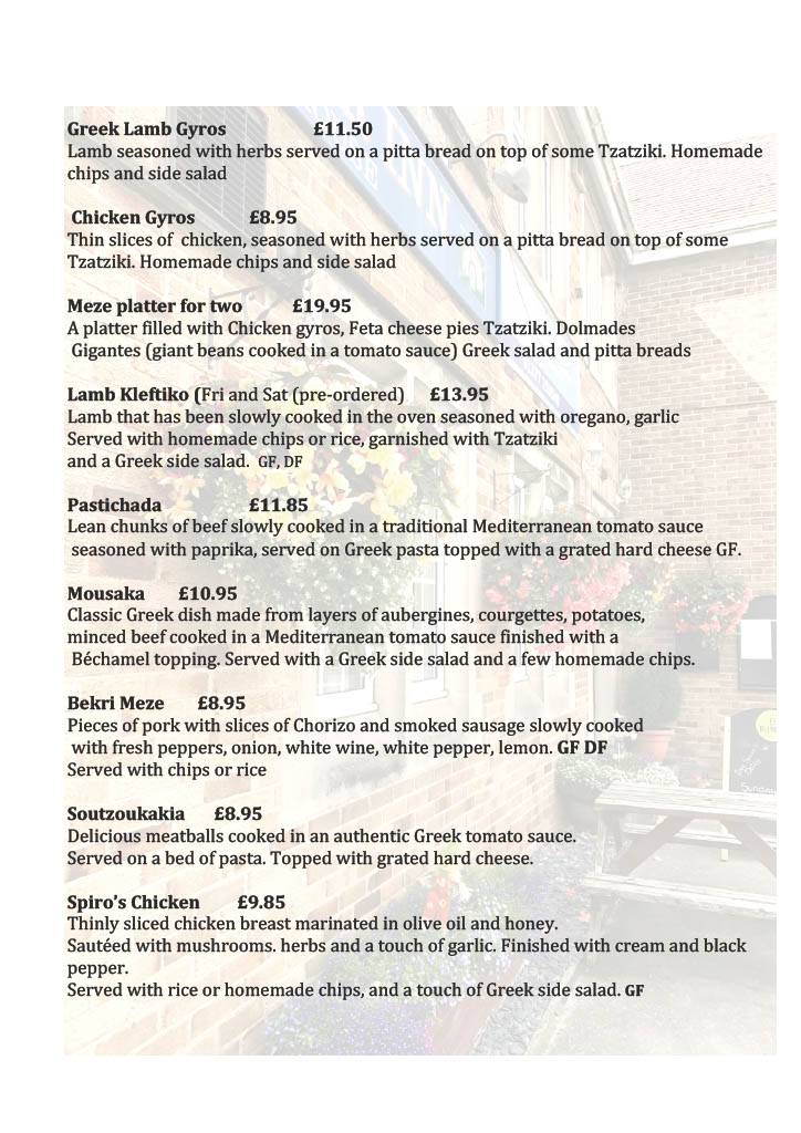 Menu at The Star Inn pub & bar, Driffield, 5 North St