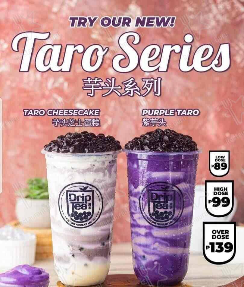 Menu at Drip Tea, Santa Rosa, Balibago Road
