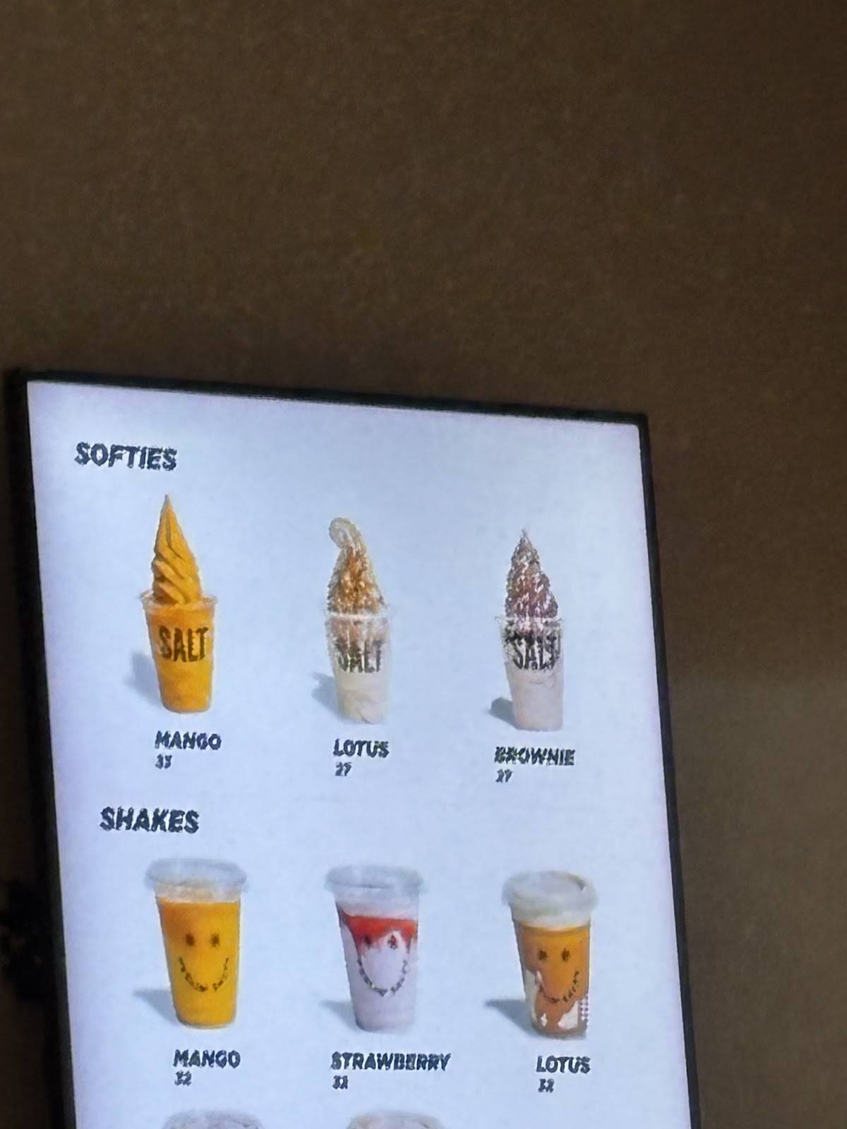 Menu at SALT Al Khawaneej restaurant, Dubai, Al Khawaneej Walk