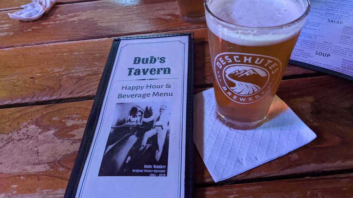 Menu at Dub's Tavern pub & bar, West Linn, SW Borland Rd