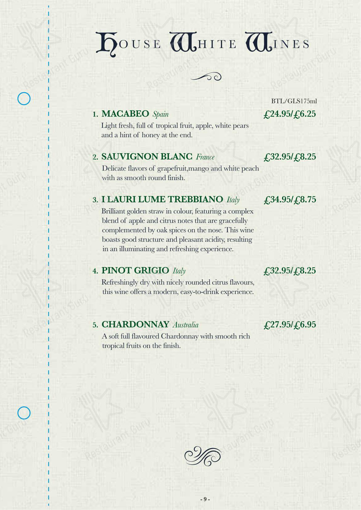 Menu at Dumpling Library restaurant, Belfast