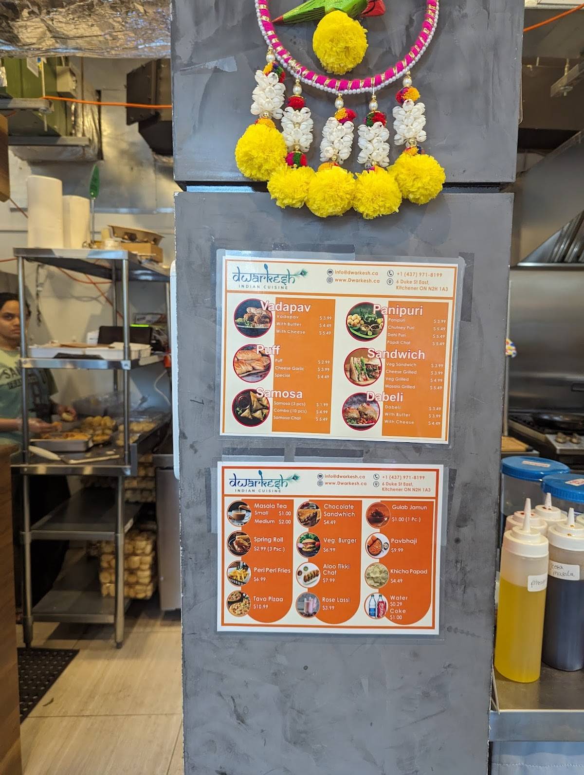 Menu at Dwarkesh Indian Cuisine restaurant, Kitchener