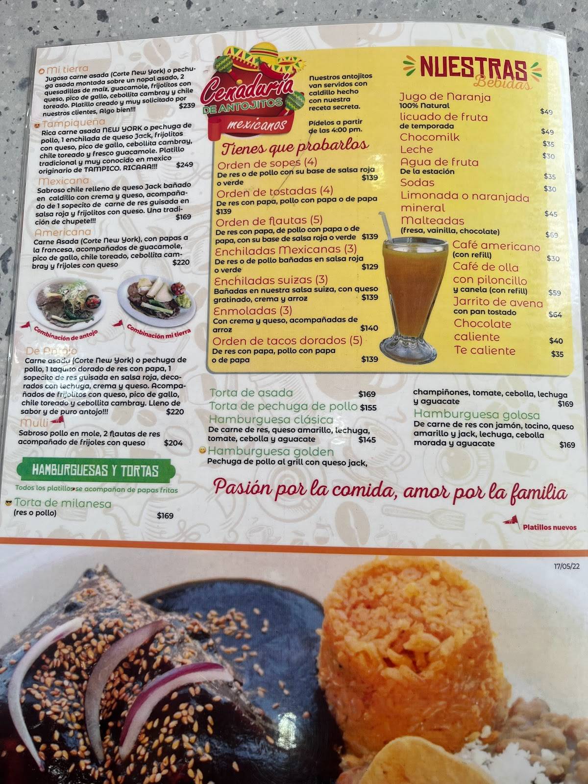 Carta del restaurante EL PANKEKI MONARCA, Tijuana