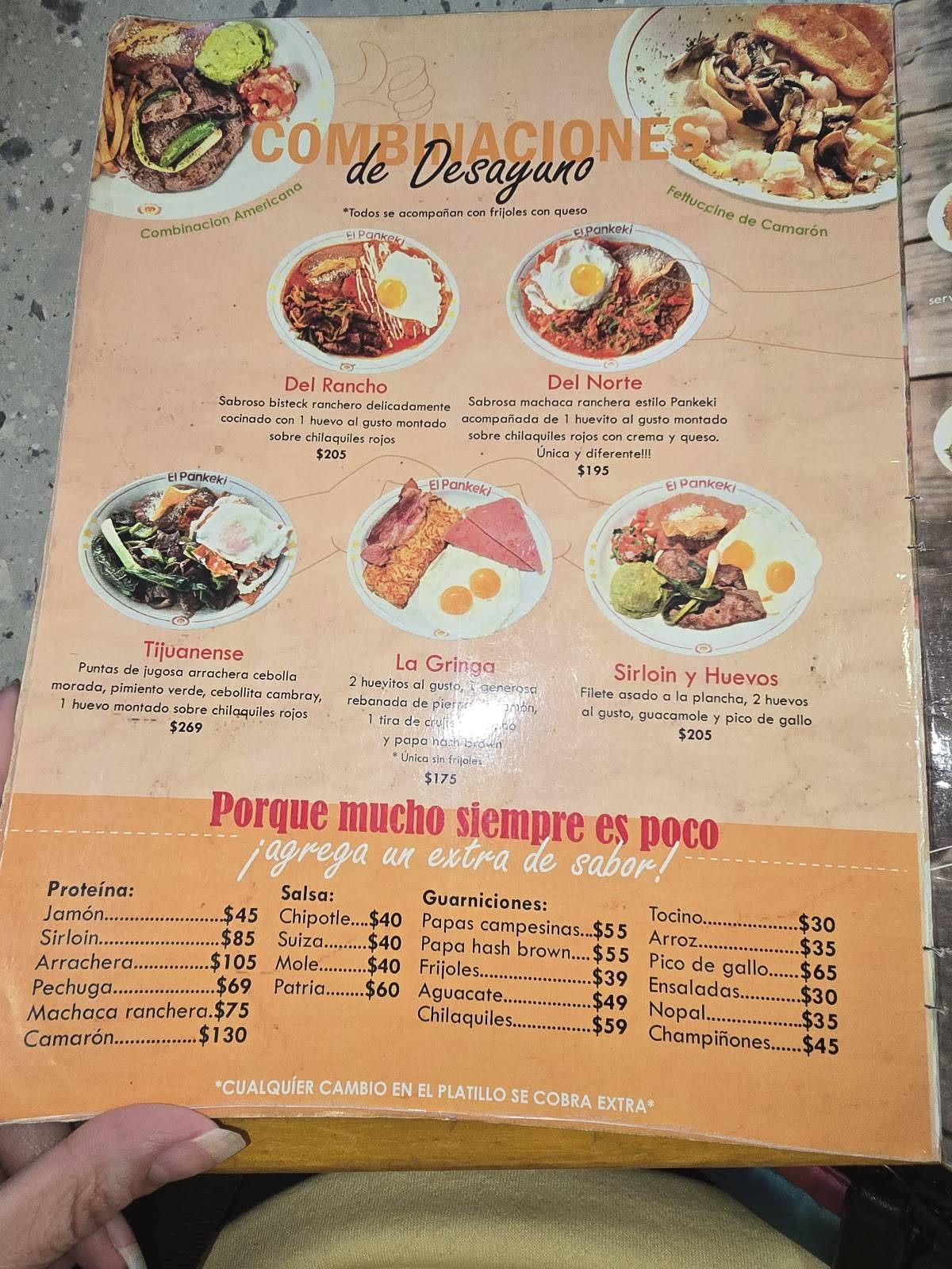 Carta del restaurante EL PANKEKI MONARCA, Tijuana
