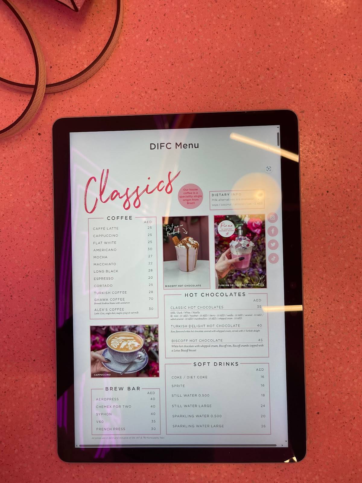 Menu at EL&N London - DIFC Dubai cafe, Dubai